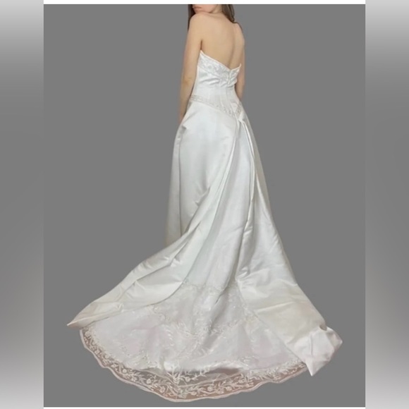 casablanca | Dresses | Casablanca Wedding Dress Strapless Beaded ...